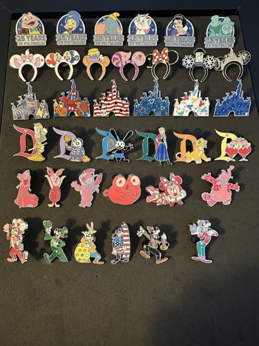 Disney 2025 Disneyland Hidden Mickey Pins 37 PIN SET COMPLETE WITH ...