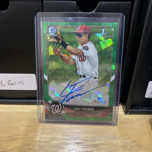 2018 Bowman Chrome - Prospect Autographs Cole Freeman #BCPA-CF Green ...