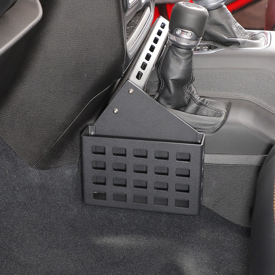 Metal Console Gear Shift Storage Box Tray Rack Mount For Jeep Wrangler ...