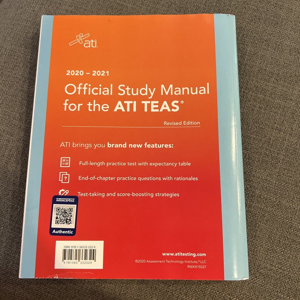 2020-2021 Official Study Manual for the Ati Teas, Revised Edition: For ...