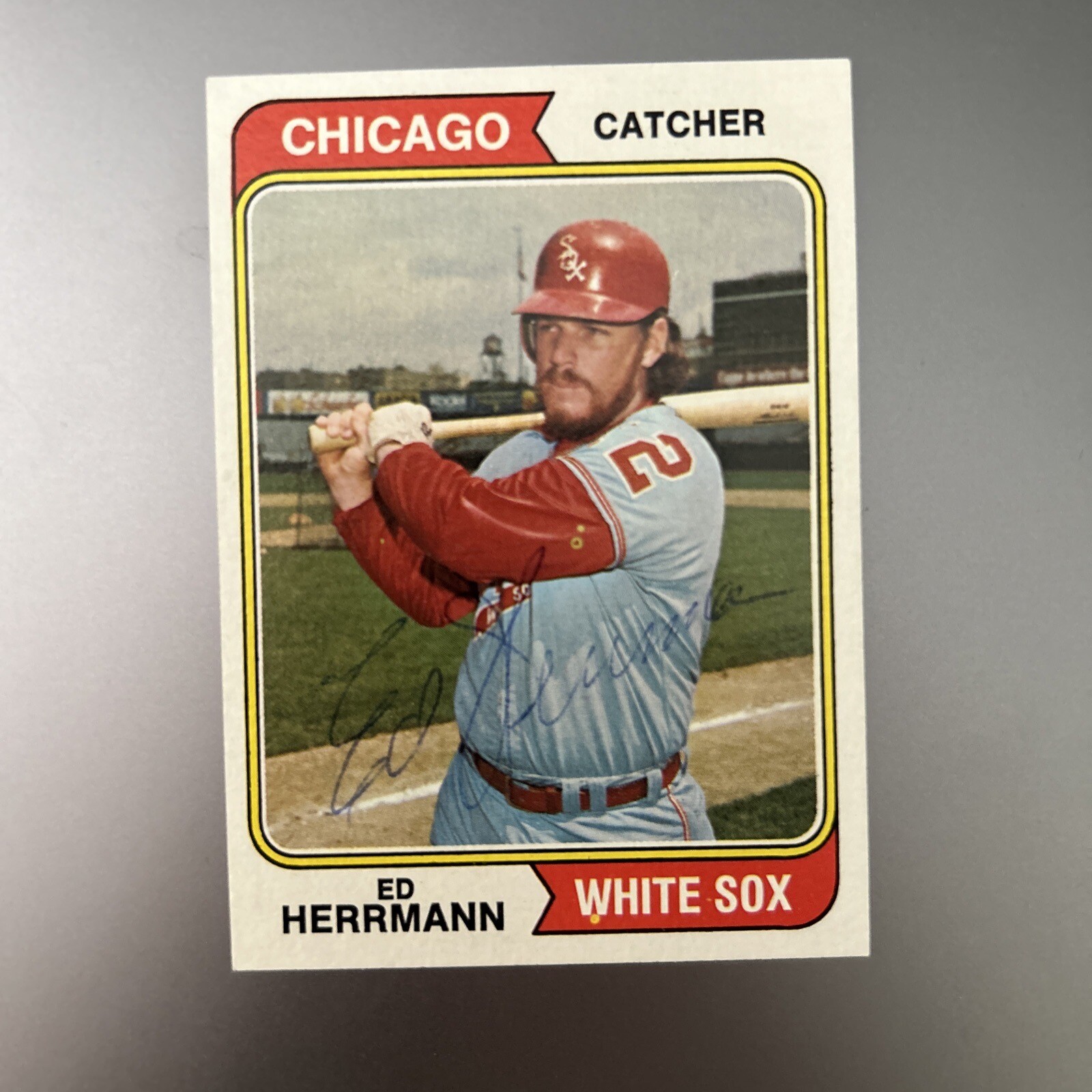ED HERRMANN 1974 TOPPS AUTOGRAPHED SIGNED AUTO BASEBALL CARD | eBay