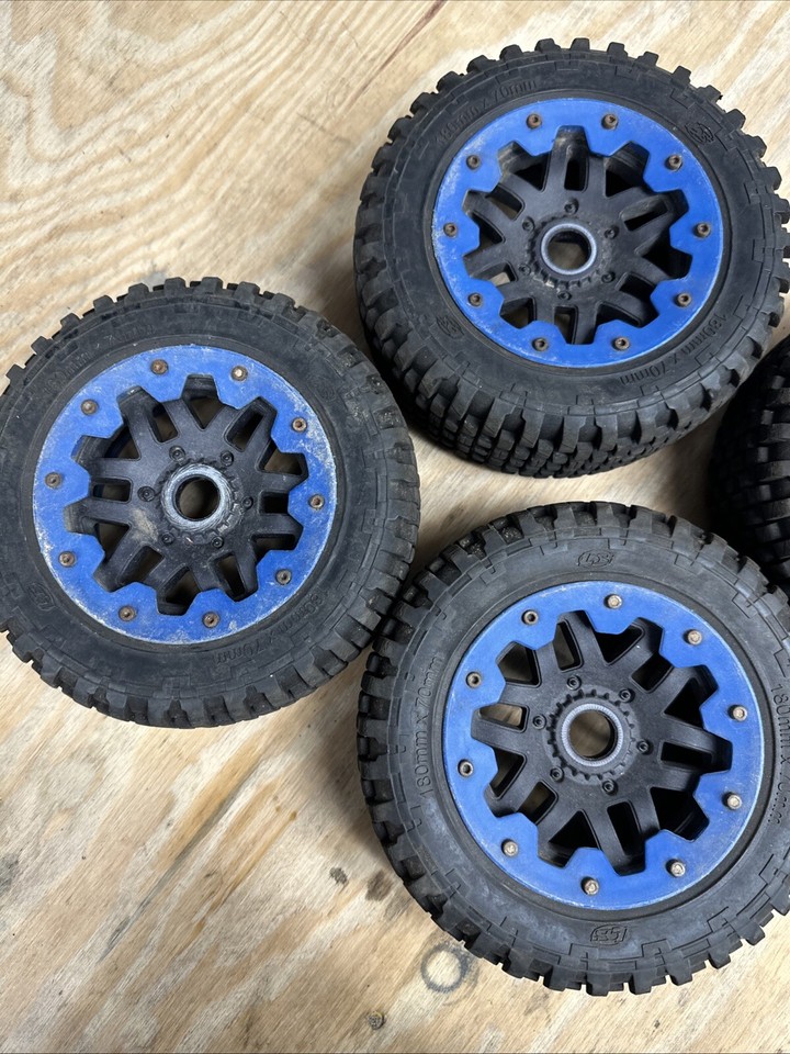 Losi 5ive-T Tires 2.0 1/5 Scale 4x4 Desert Truck Tires & Beadlock ...
