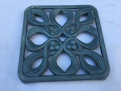 Trivets - Vintage French Enameled Cast Iron Trivet