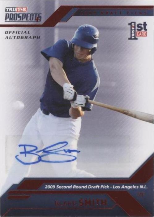2009 TRISTAR Prospects Plus - Blake Smith #45 Red Autographs /5 (AU, RC ...