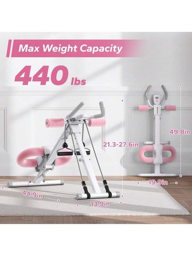 MERACH Ab Workout Equipment, Ab Machine For Home Gym, Height Adjustable ...