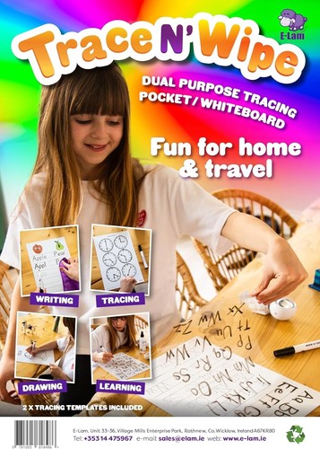 Trace N Wipe - A4 Dual-Purpose Tracing Pocket and Whiteboard | eBay UK