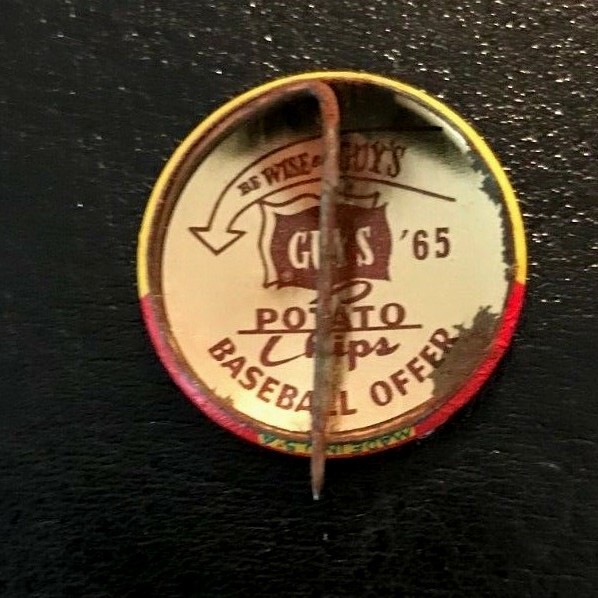 Washington Nationals Guys Potato Chips 1965 Pin Button - Rare Collector ...