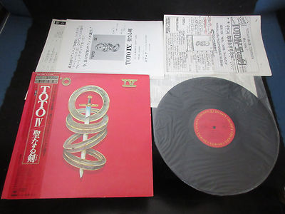 TOTO IV Japan Promo Label Vinyl LP with Press Release Steve Lukathr ...