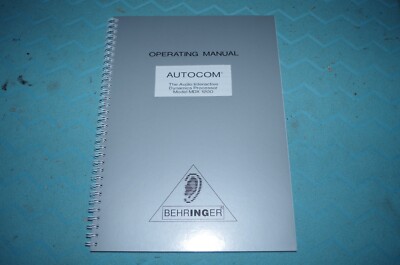 Behringer MDX1200 Manual | eBay
