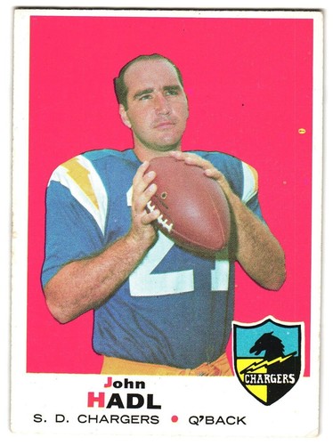 John Hadl 1969 Topps NFL Football Card #171 LB | eBay