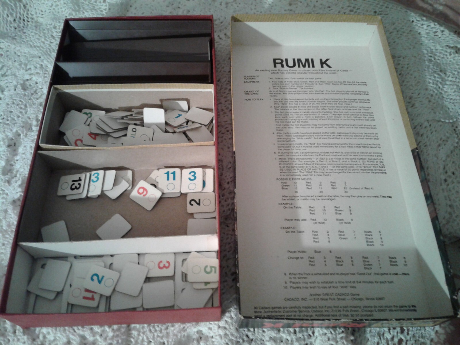 Vintage 1977 Rumi K Board Game Rummy | eBay