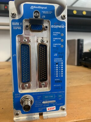 Allied Signal TSO-C151a Part #965-1186-006 Enhanc. Ground Prox. Warning ...