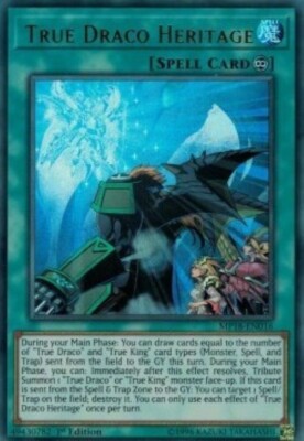 Yugioh-True Draco Heritage-Ultra Rare-1st Edition-MP18 EN016 (LP) | eBay UK