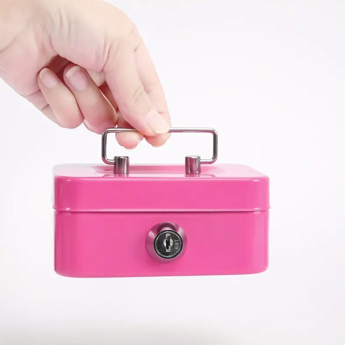 MONEY BOX TIN STEEL METAL CASH SECURITY CASH BOX WITH LOCK SAFE | eBay UK