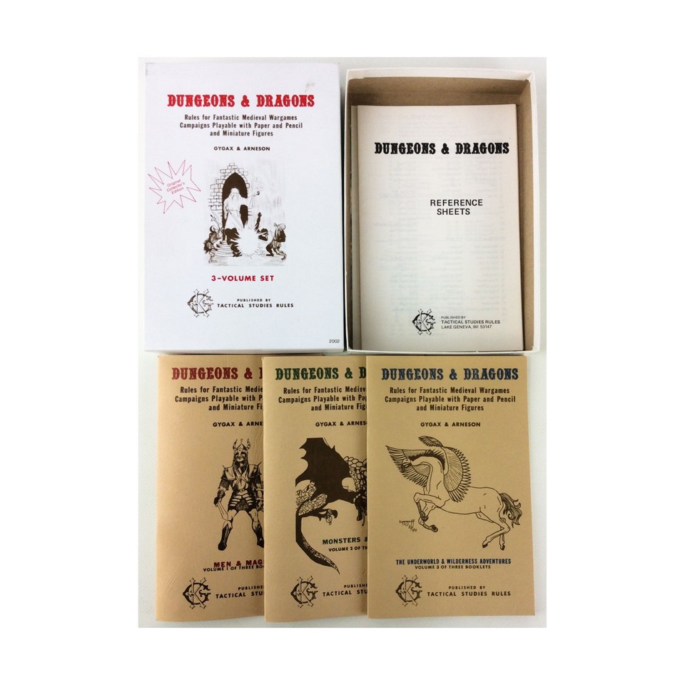 TSR Basic D&D D&D - Original White Box (7th, Collector's Ed) Fair/VG+ ...