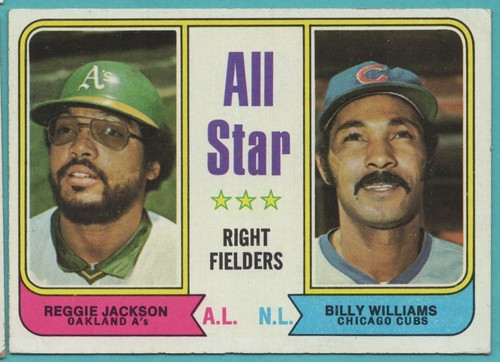 1974 Topps All-Star Right Fielders - Reggie Jackson/Billy Williams ...