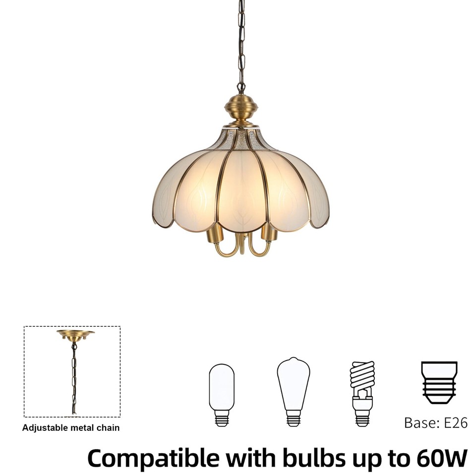 Gold Round Ceiling Light Fixture, Glass Chandelier, Vintage Chandelier ...