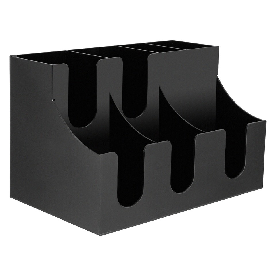 Cup Lid Dispensers Holder Acrylic Coffee Caddy Rack Anti-slip Tea ...