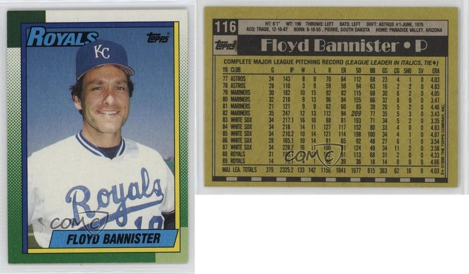 1990 Topps Floyd Bannister #116 1f17 | eBay