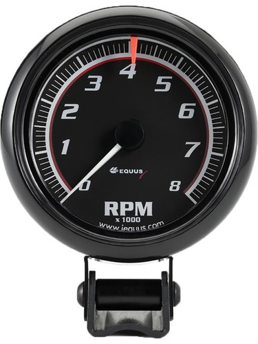 Equus Tachometer 8000 RPM Electric Analog 2-1/2 Diameter Pedestal Mount ...