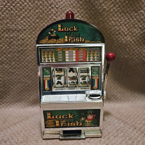 Toy Trademark Poker Luck of the Irish Slot Machine Coin Bank | eBay