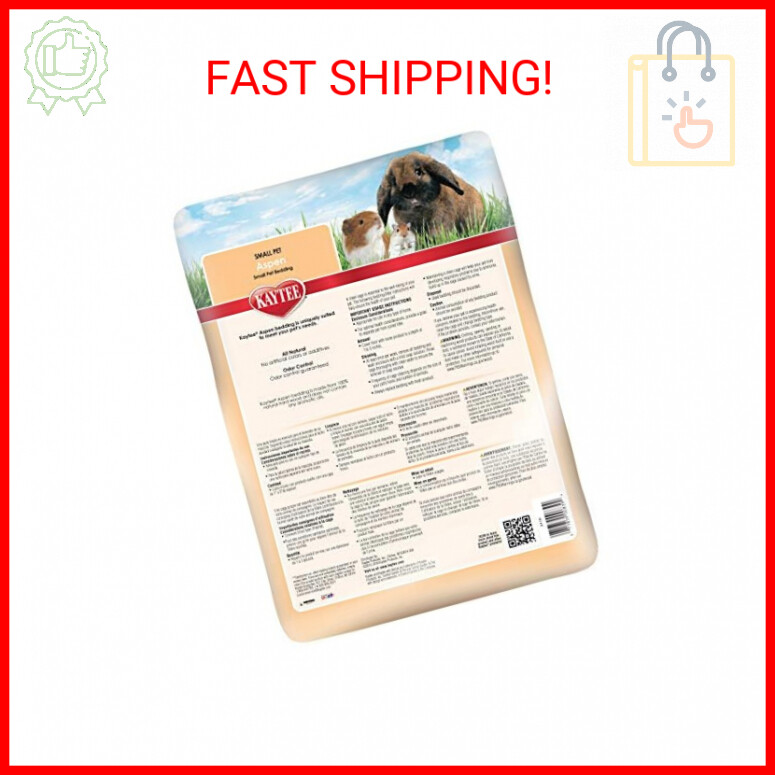 Kaytee Small Animal Hardwood Aspen Bedding For Pet Guinea Pigs, Rabbits ...