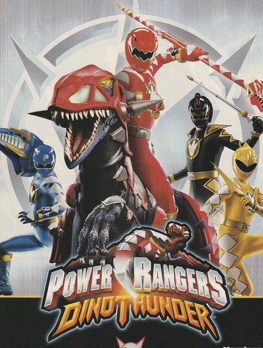 VTG 2004 Power Rangers Dino Thunder TV Promo Orig Print Ad 20x26cm GPM ...