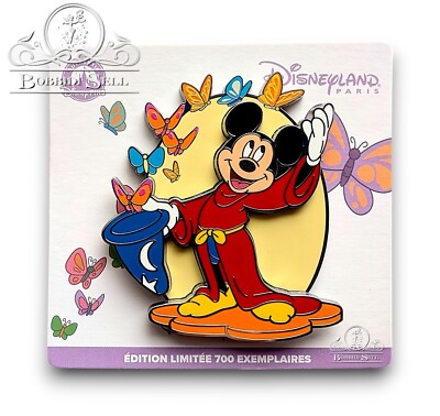 Pin Disney Mickey Sorcier Papillon Serie El 700 Disneyland Paris DLP | eBay