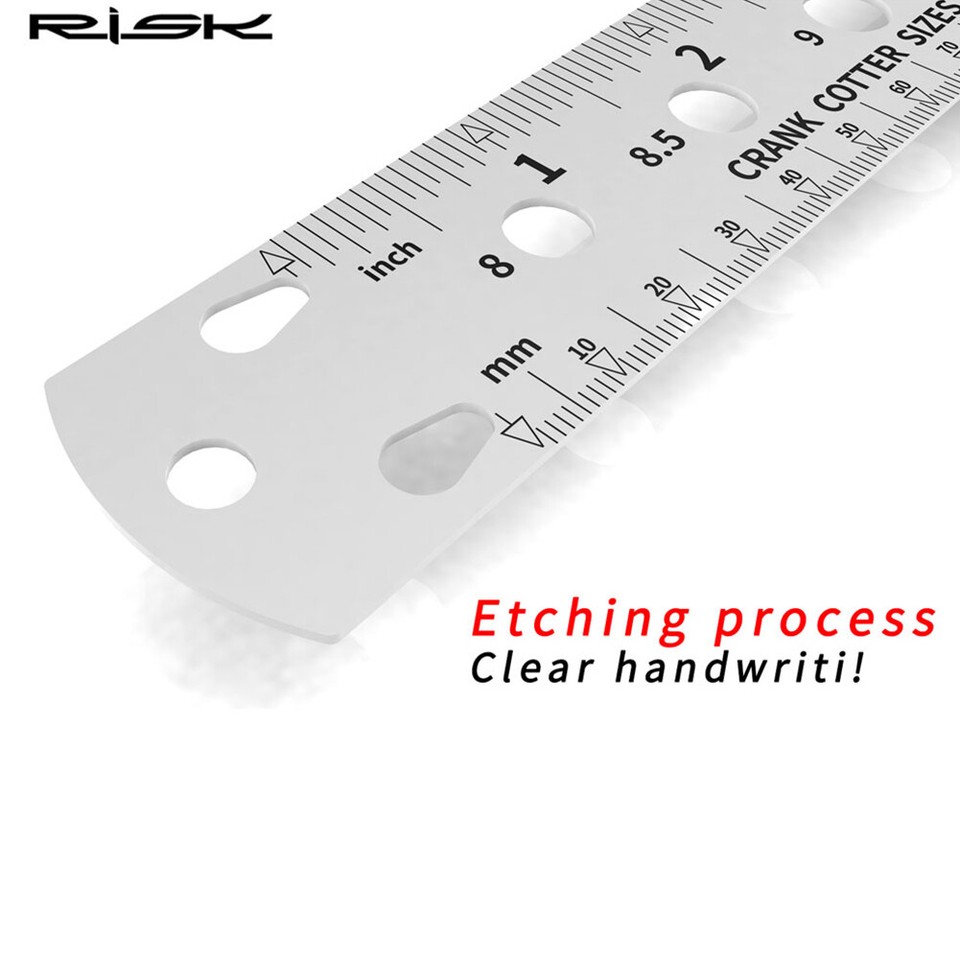 Wire Spoke Measuring Ruler Double Sided Road Bike Repair Tools Steel ...