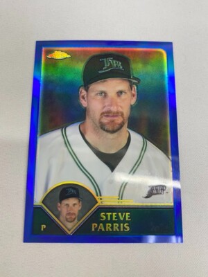 2003 Topps Chrome Traded Refractor Steve Parris T93 Tampa Bay Rays | eBay