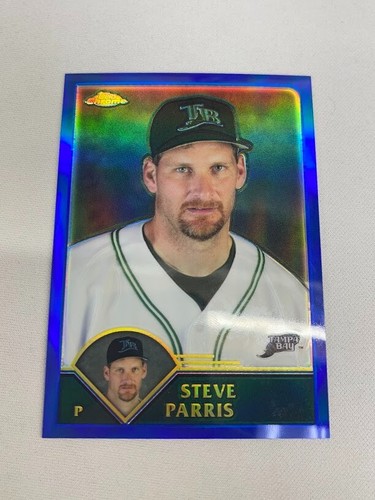 2003 Topps Chrome Traded Refractor Steve Parris T93 Tampa Bay Rays ...