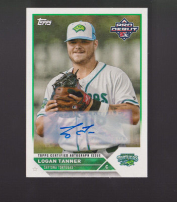 LOGAN TANNER AUTO 2023 Topps Pro Debut Baseball PD-57 REDS | eBay