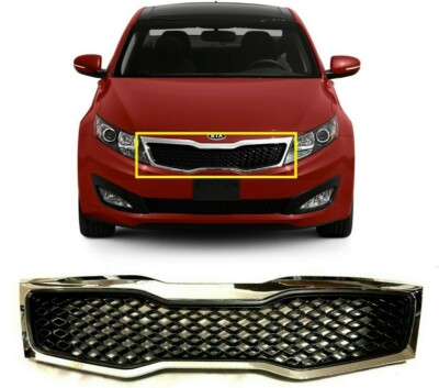 fits 2011 2012 2013 KIA OPTIMA Black and Chrome Grille NEW for Front ...