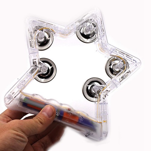 Novelty Flashing Tambourine Musical Instrument Light up Sensory Toy ...