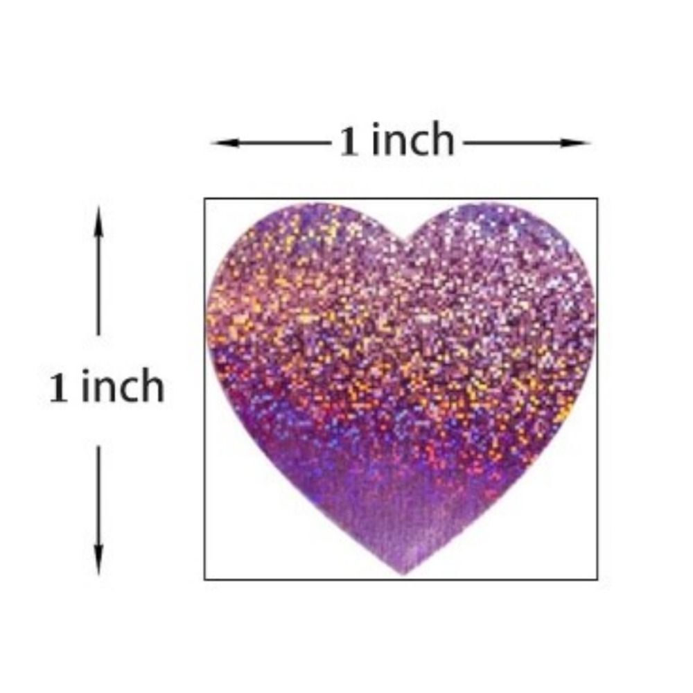 1 Inch Heart Stickers 500Pcs Love Shape Labels Valentine's Day ...