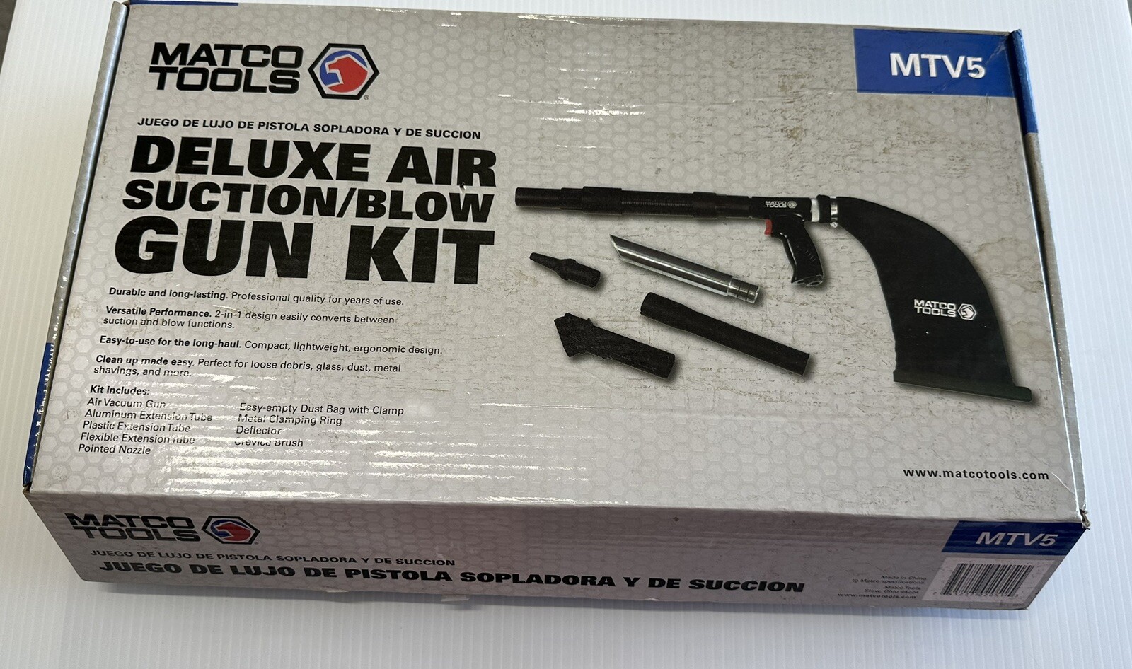 Matco Tools MTV5 Deluxe Air Suction/blower Gun Kit for sale online | eBay