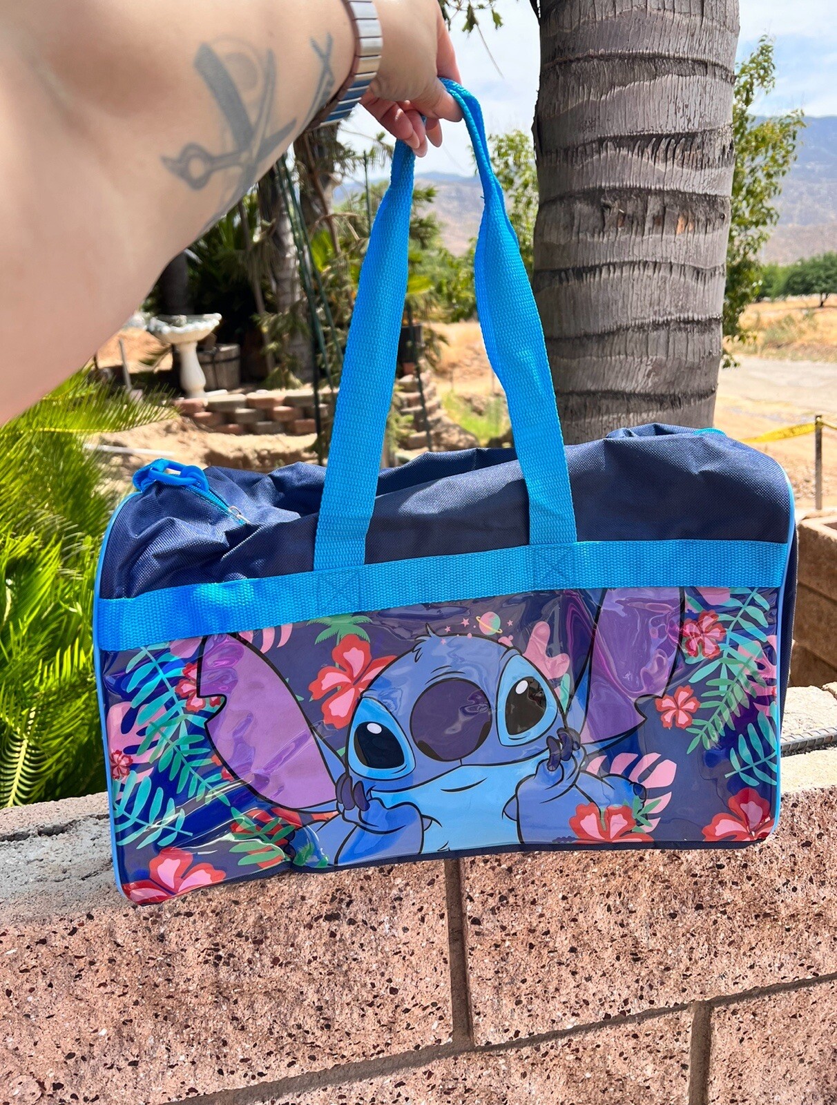 Disney Lilo And Stitch Duffel Bag Carry On Overnight Travel Tote 18 ...