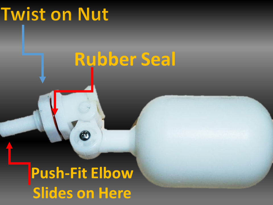 Float Water Shut Off Valve Automatic Fill Tank Controller Reverse ...