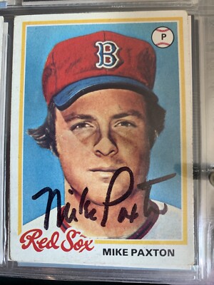 2 Mike Paxton autographed baseball cards | eBay