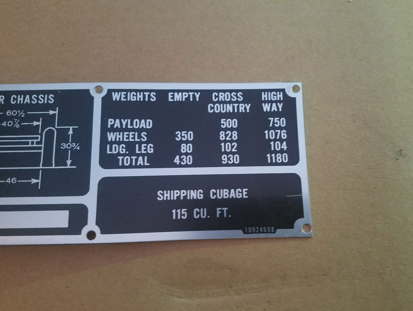 M569 M416 Military Trailer Data Plate Quarter Ton M151 Willys Jeep | eBay