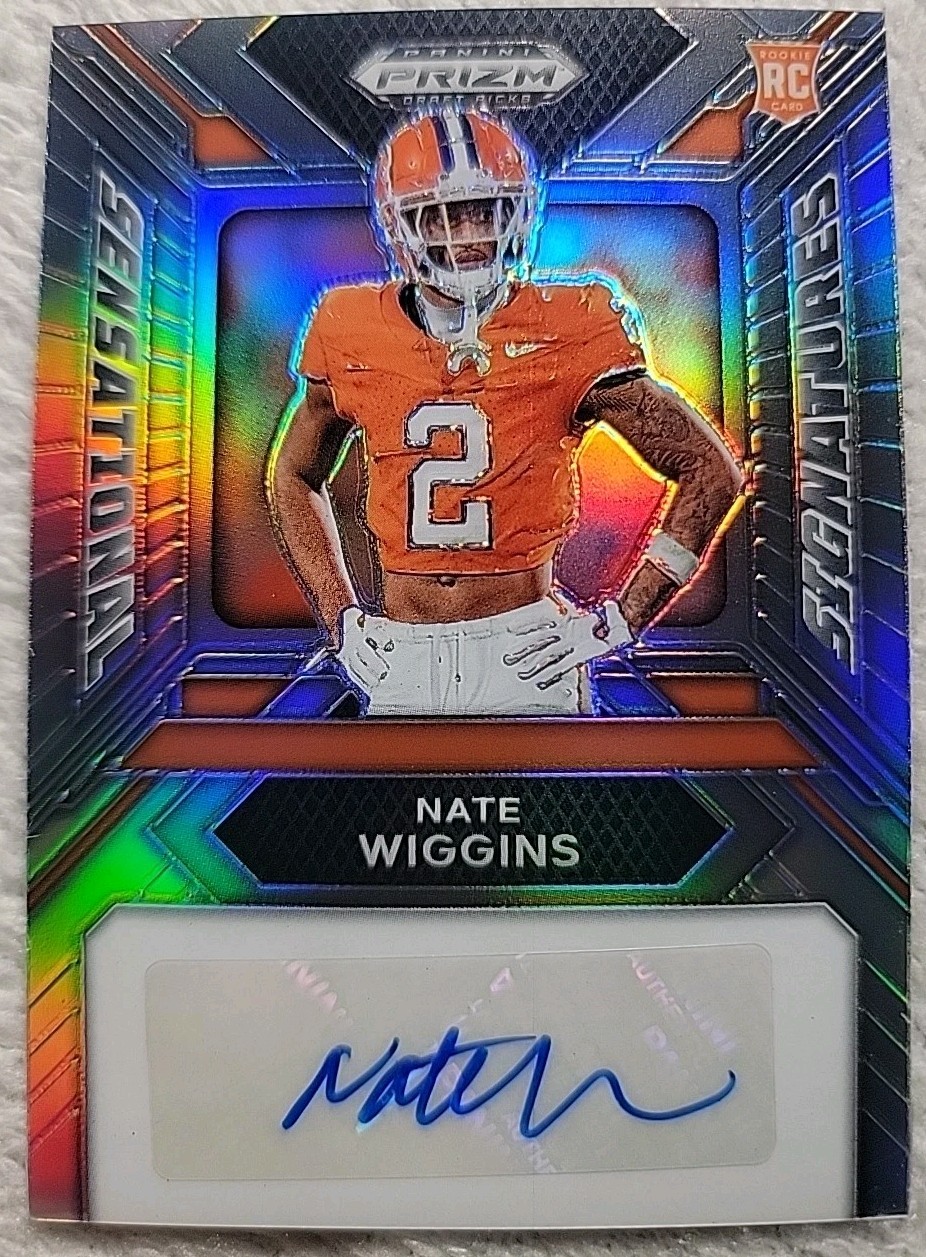 Nate Wiggins 2024 Prizm Draft Picks #SS-NWS Sensational Signatures ...