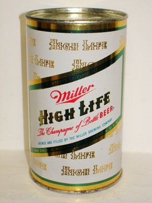 MILLER HIGH LIFE - LADY ON THE MOON "SMALL LABEL" (3.5" BANK) Flat Top ...