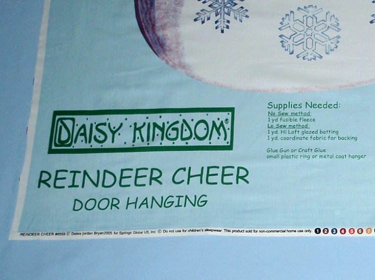 Daisy Kingdom REINDEER CHEER Door Panel#6959 Debra Jordan Bryan ...