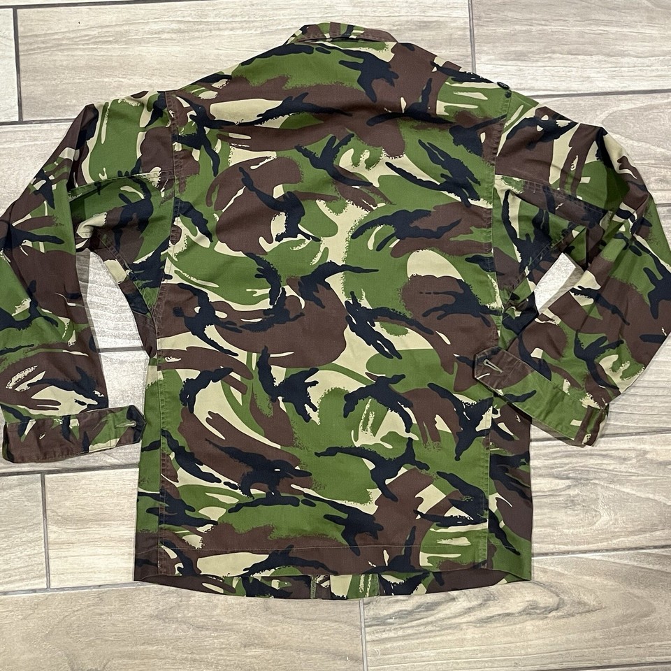 Royal Army Jacket Large British Woodland Camo Combat Slant Pocket VTG ...