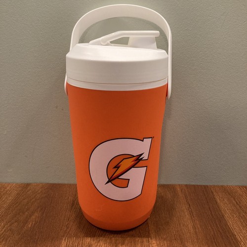 Gatorade Half Gallon Cooler Water Bottle Jug Orange White Handle | eBay