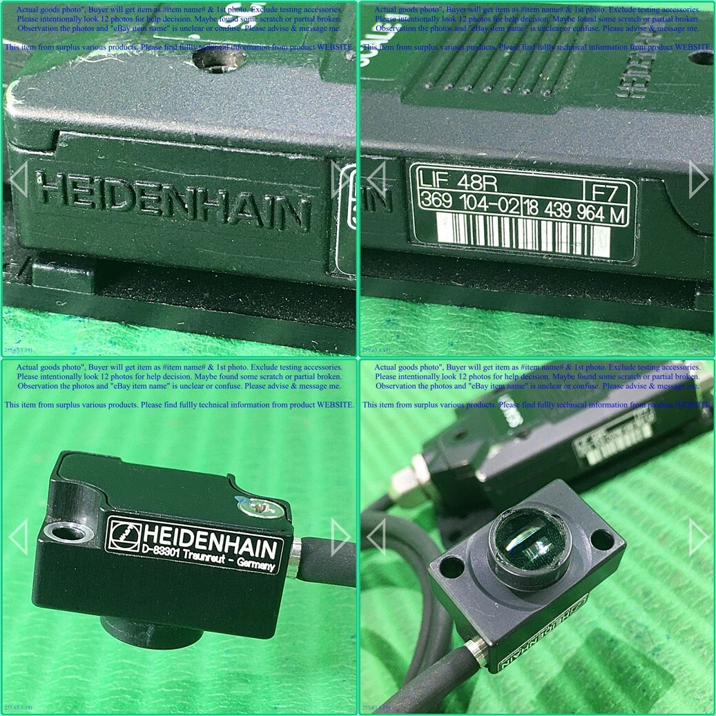 HEIDENHAIN LIF 48R, Linear Encoder head cable BROKEN as photo, sn:964M ...