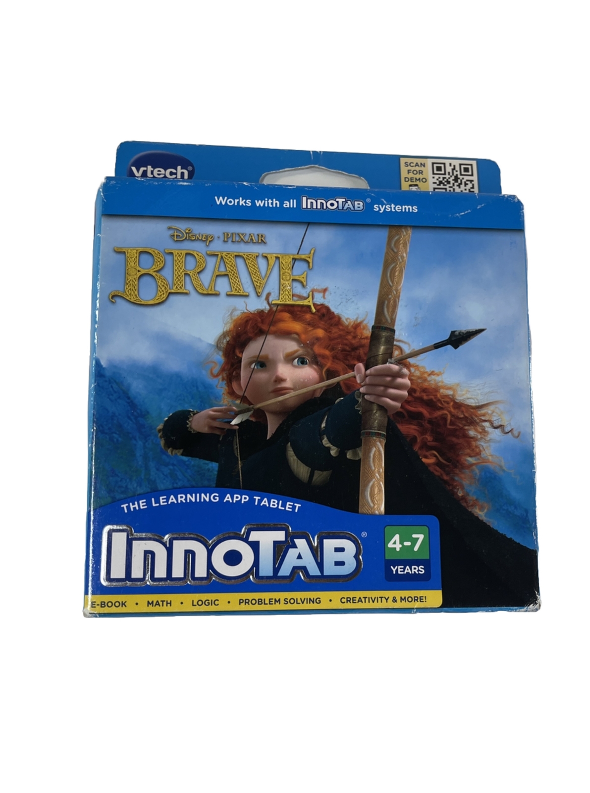 Vtech Innotab, Disney Pixar "Brave" Learning Cartridge, Math, Logic ...