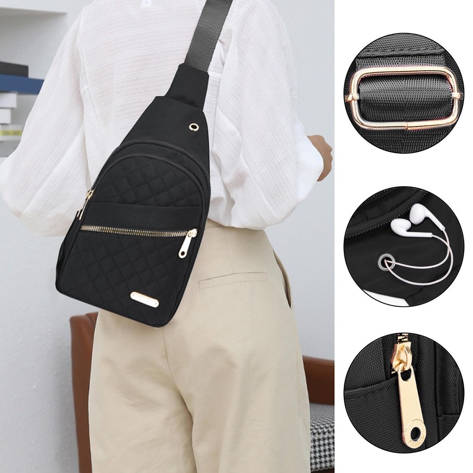 Women's Sling Bag Crossbody Shoulder Bags Chest Sling Bag Sports ...