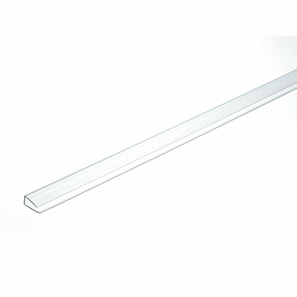 Clear Polycarbonate Sheet U/C Profile Closure End Cap Edge Trim4-6-8-10 ...