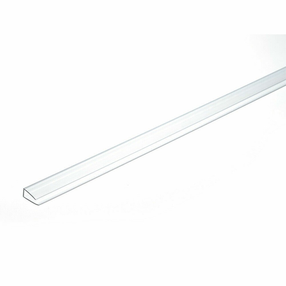 Clear Polycarbonate Sheet U/C Profile Closure End Cap Edge Trim4-6-8-10 ...